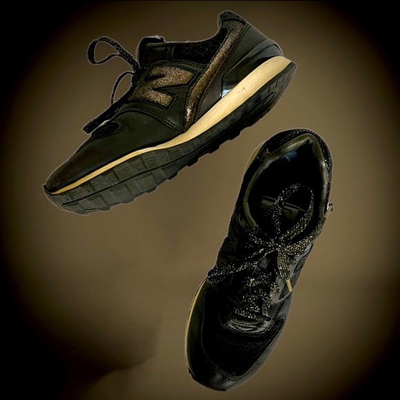 New Balance | Shoes | New Balance Glitter Black Sneakers | Poshmark